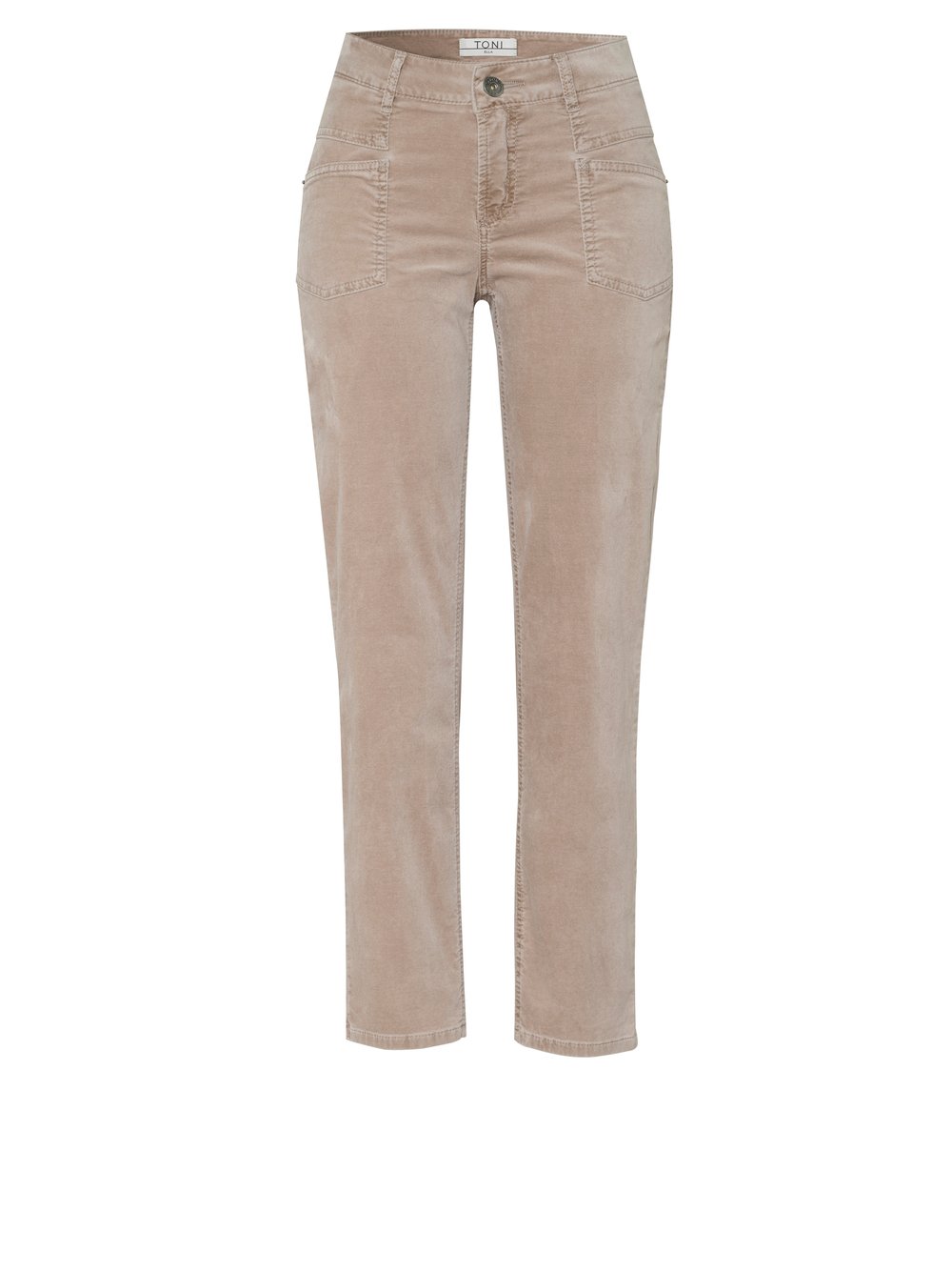 Velvet trousers in a cargo look | Style »Ella« light brown
