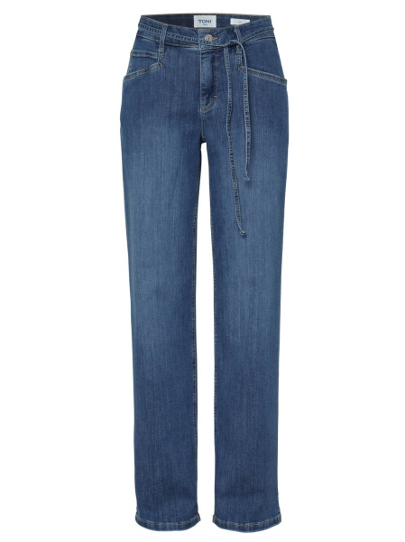 Jeans mit Bindegürtel | Style »Liv Regular« blue bleached